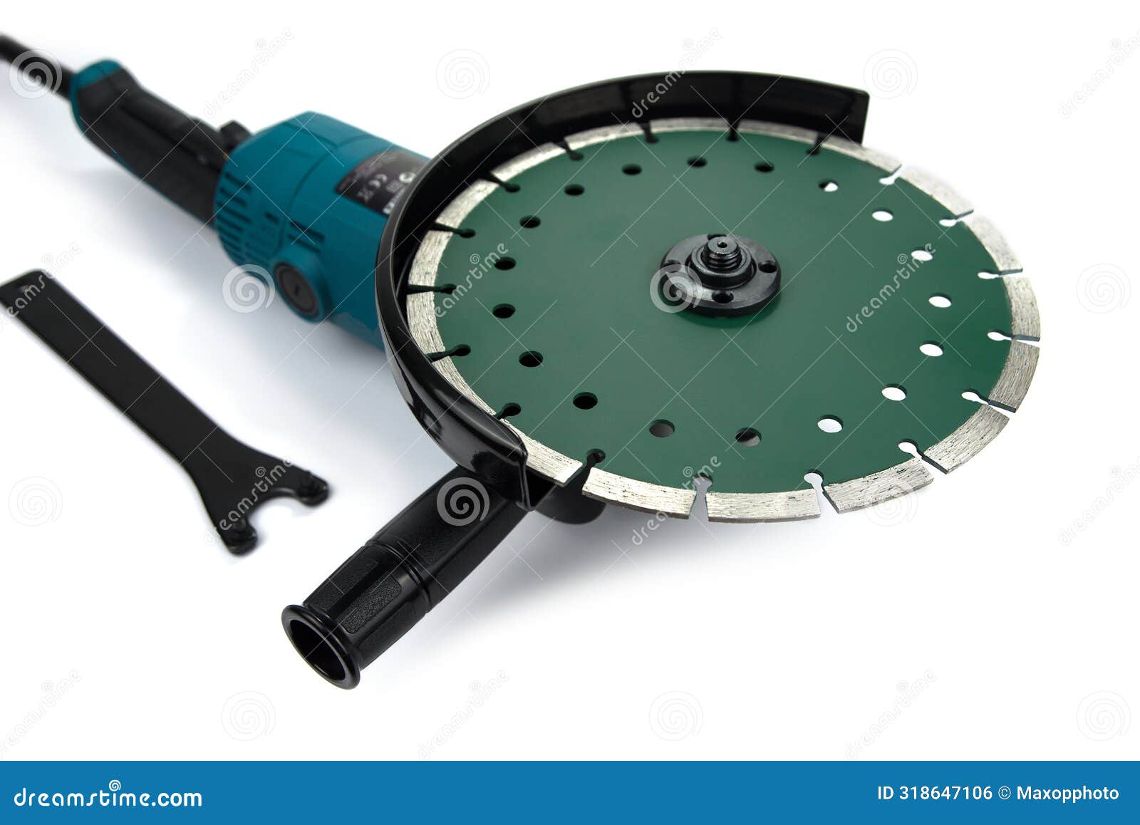 New Angle Grinder with a Diamond Disc Cutter for Stone Ceramic and ...
