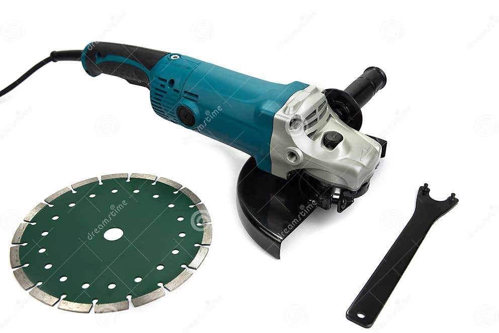 New Angle Grinder with a Diamond Disc Cutter for Stone Ceramic and ...