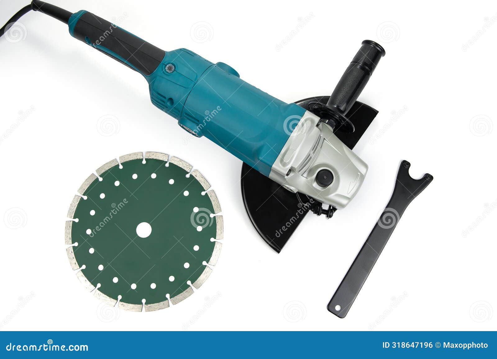 New Angle Grinder with a Diamond Disc Cutter for Stone Ceramic and ...