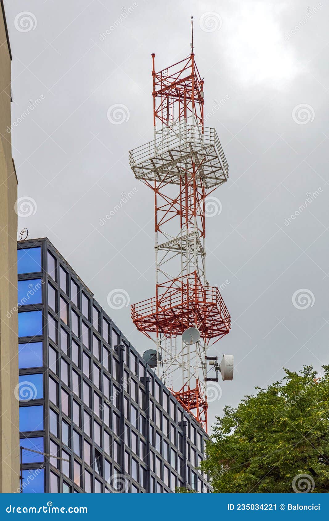 New Antenna Mast stock image. Image of tall, antenna - 235034221