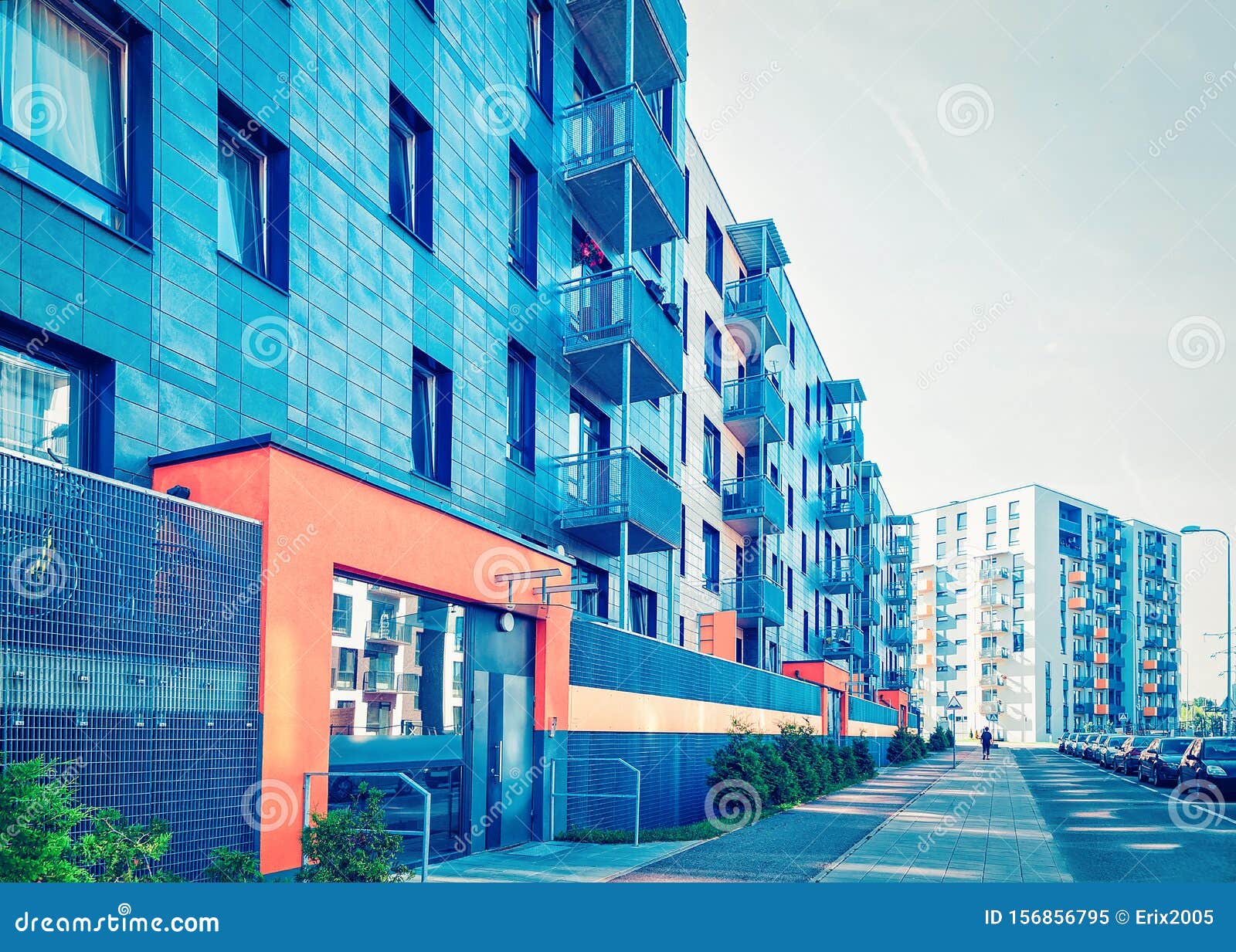 New apartment buildings stock image. Image of house - 156856795