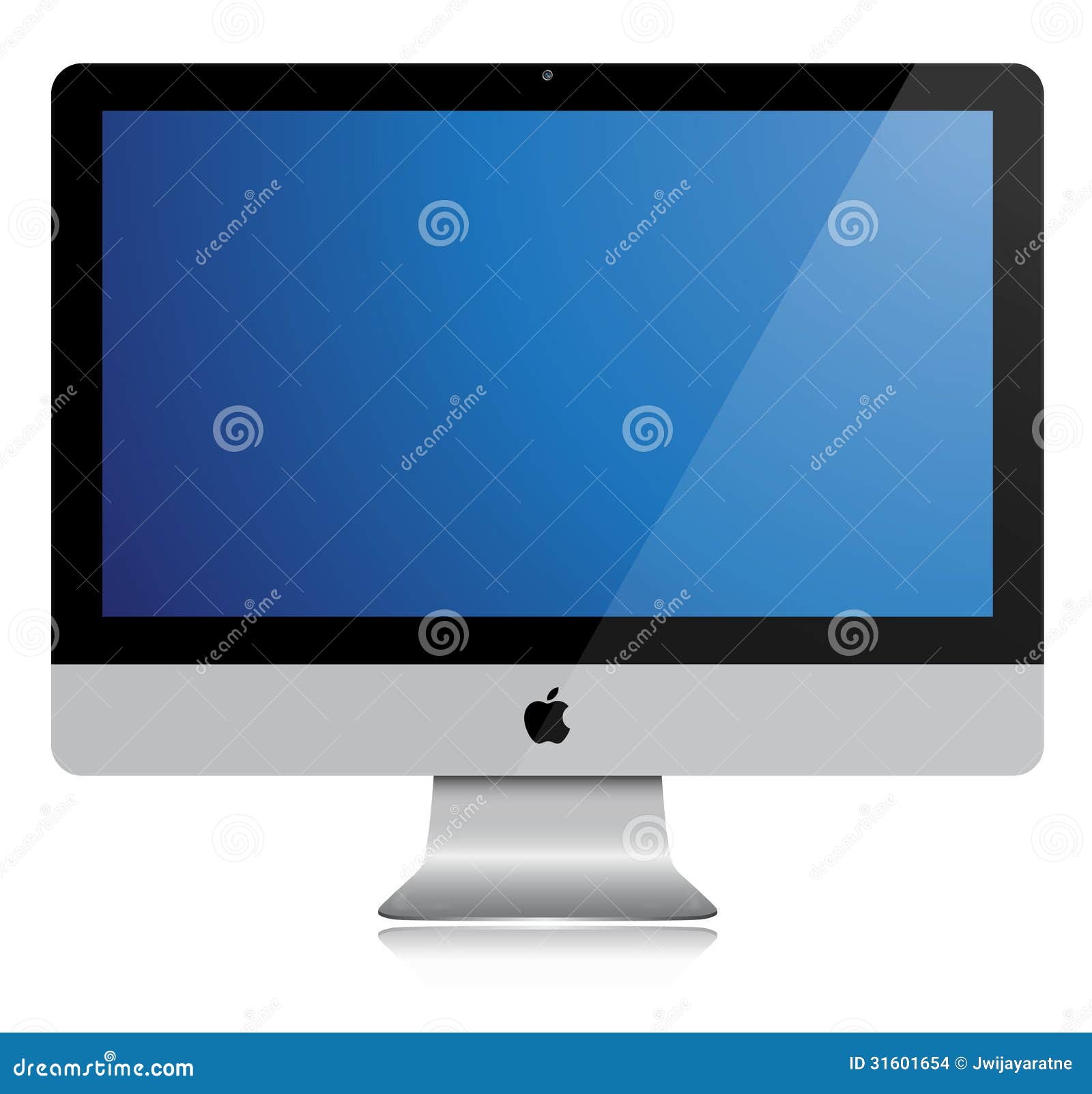 Apple Imac 24 Inch Silver Color Model Cartoon Vector | CartoonDealer ...