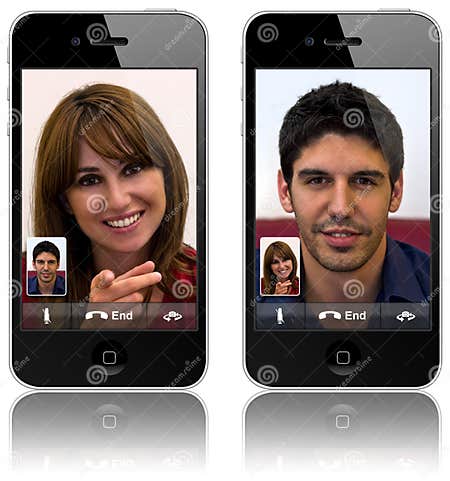 New Apple IPhone 4 Video Calling Editorial Photography - Image of glass ...