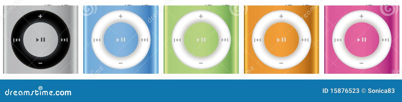 New Apple IPod Shuffle Multicolor Editorial Stock Photo - Illustration ...