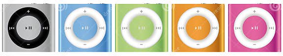New Apple IPod Shuffle Multicolor Editorial Stock Photo - Illustration ...