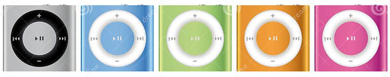 New Apple IPod Shuffle Multicolor Editorial Stock Photo - Illustration ...
