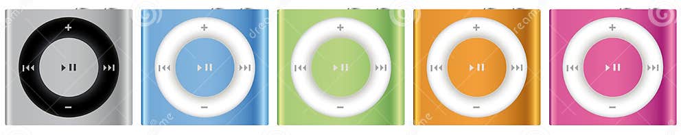 New Apple IPod Shuffle Multicolor Editorial Stock Photo - Illustration ...