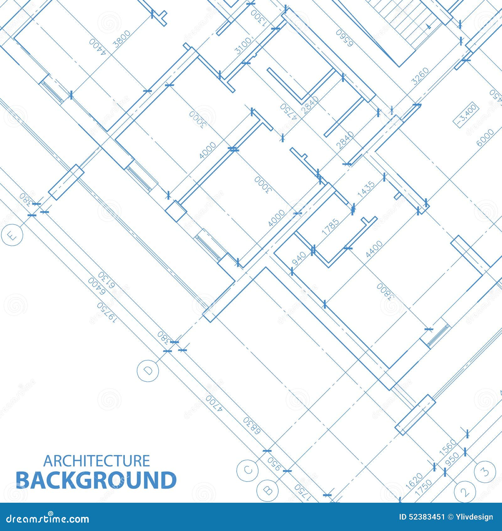 New architecture plan stock vector. Illustration of construction - 52383451