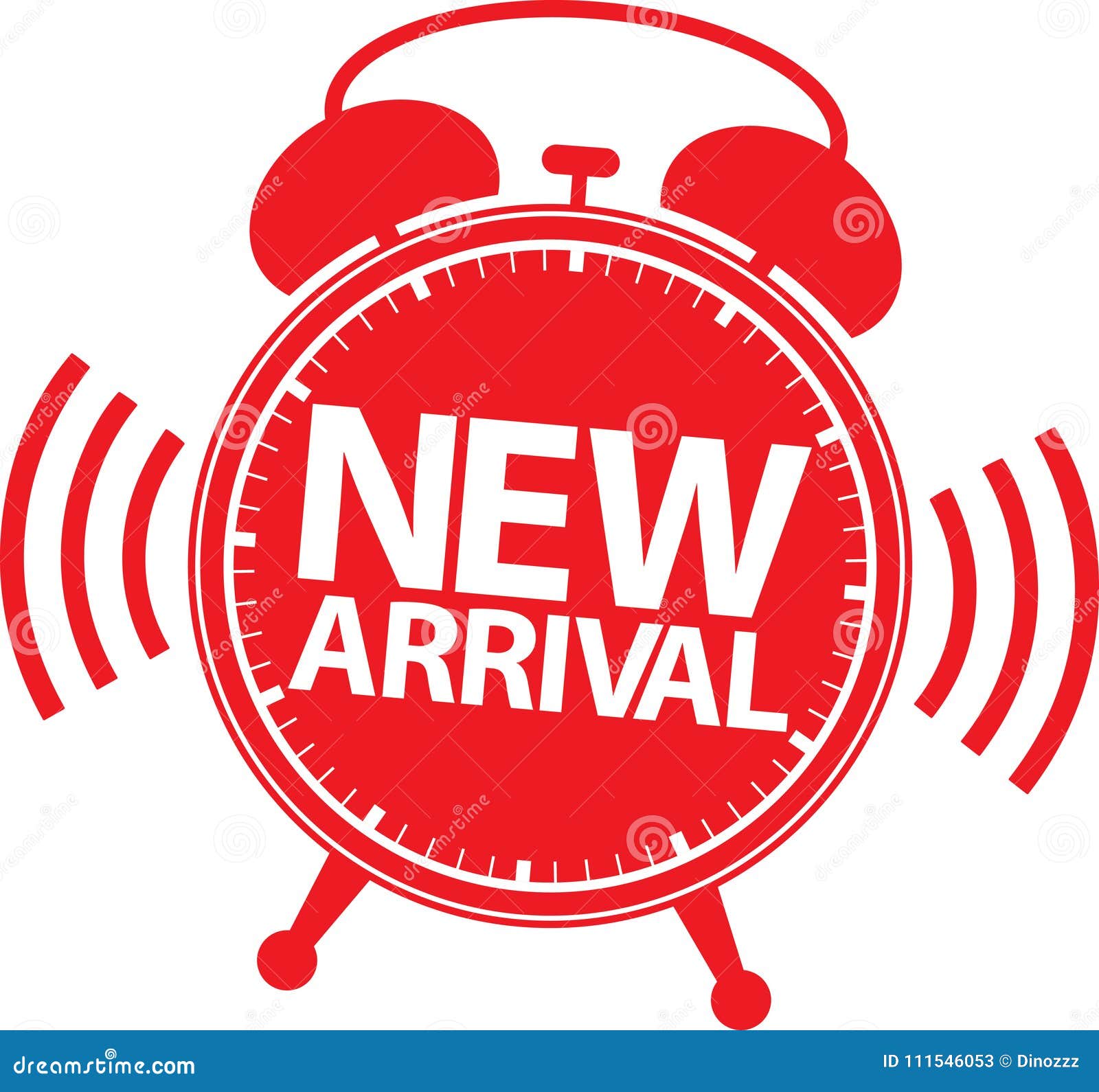New Arrival Alarm Clock Icon, Vector Stock Vector - Illustration of ...