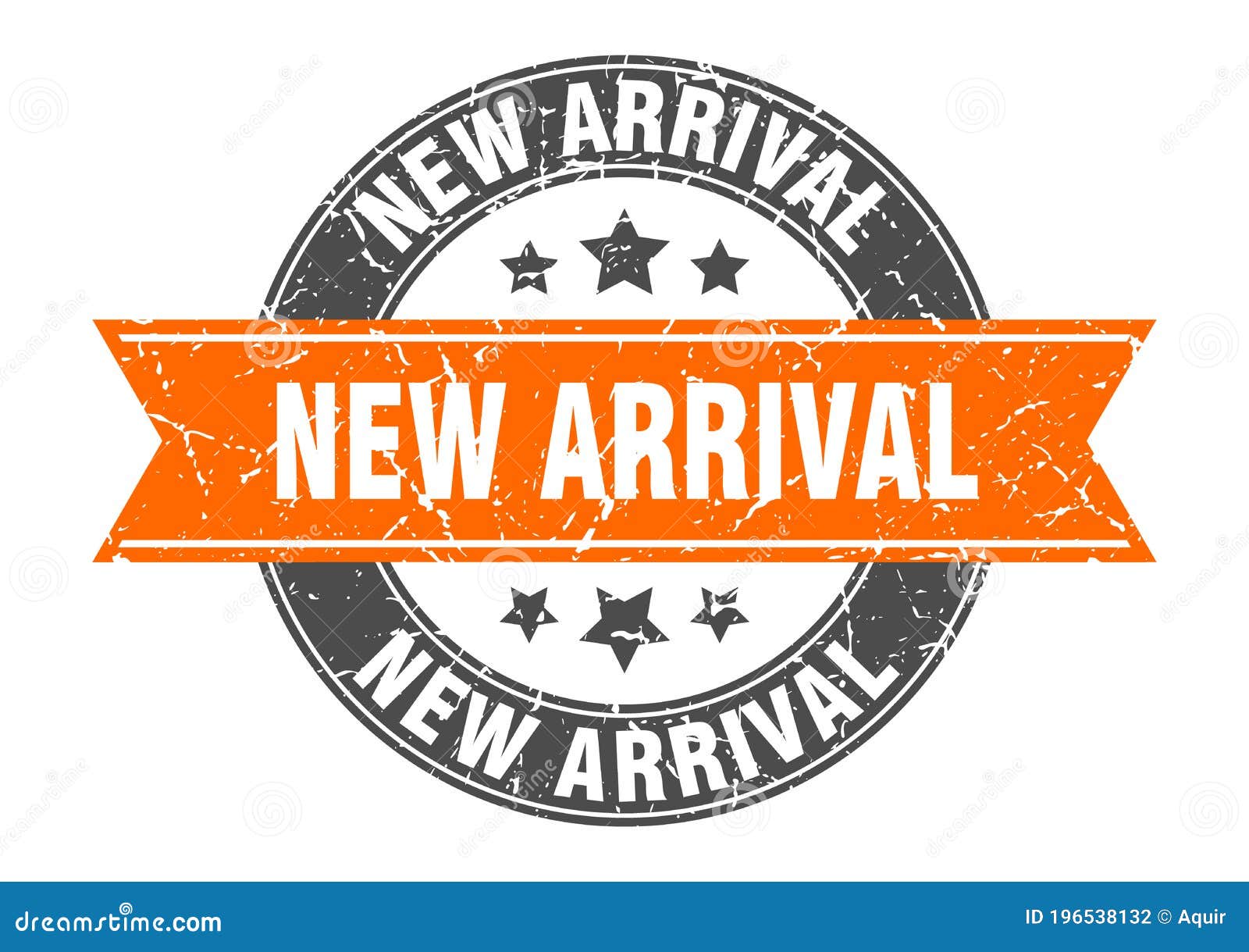 New Arrival Round Stamp with Ribbon. Label Sign Stock Vector ...