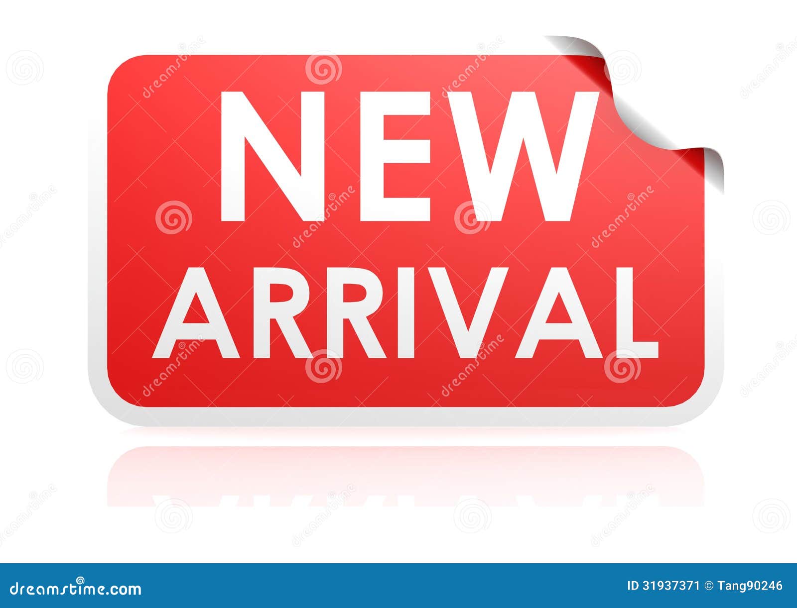 New arrival sticker stock illustration. Illustration of modern - 31937371