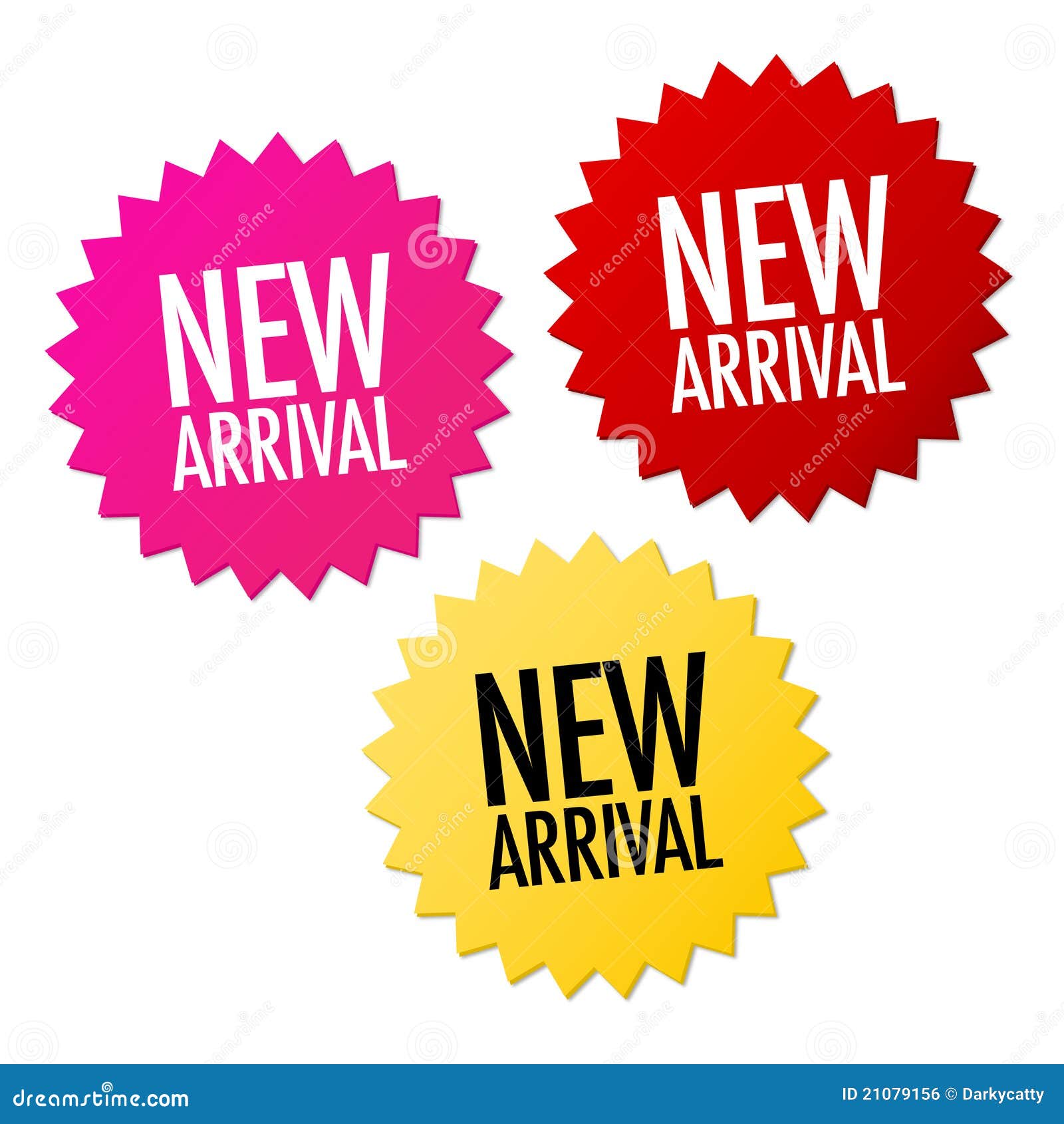 New arrival stickers stock vector. Illustration of star - 21079156