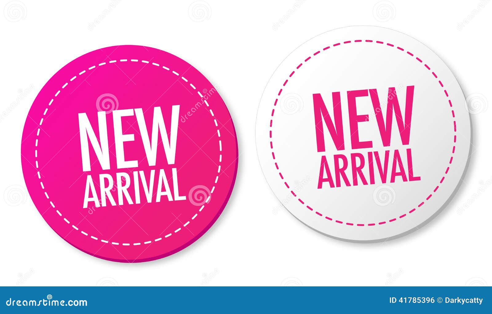 New arrival stickers stock vector. Illustration of rounded - 41785396