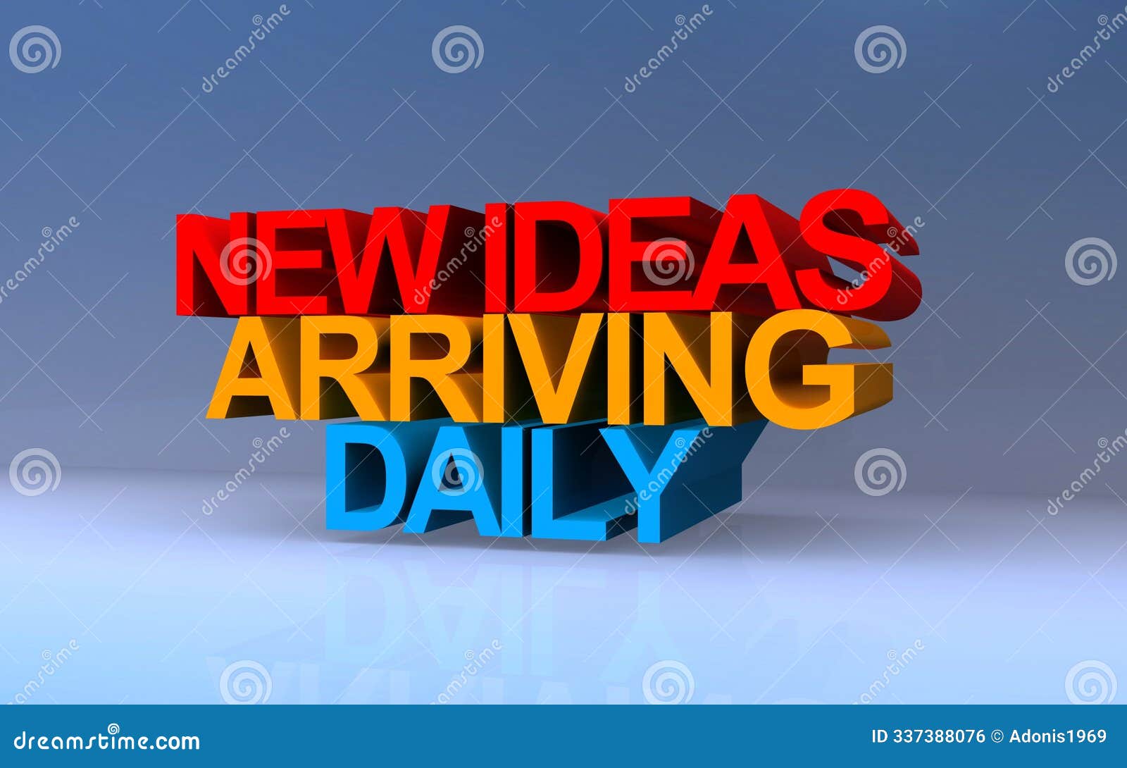 New arriving daily on blue stock photo. Image of notifications - 337388076