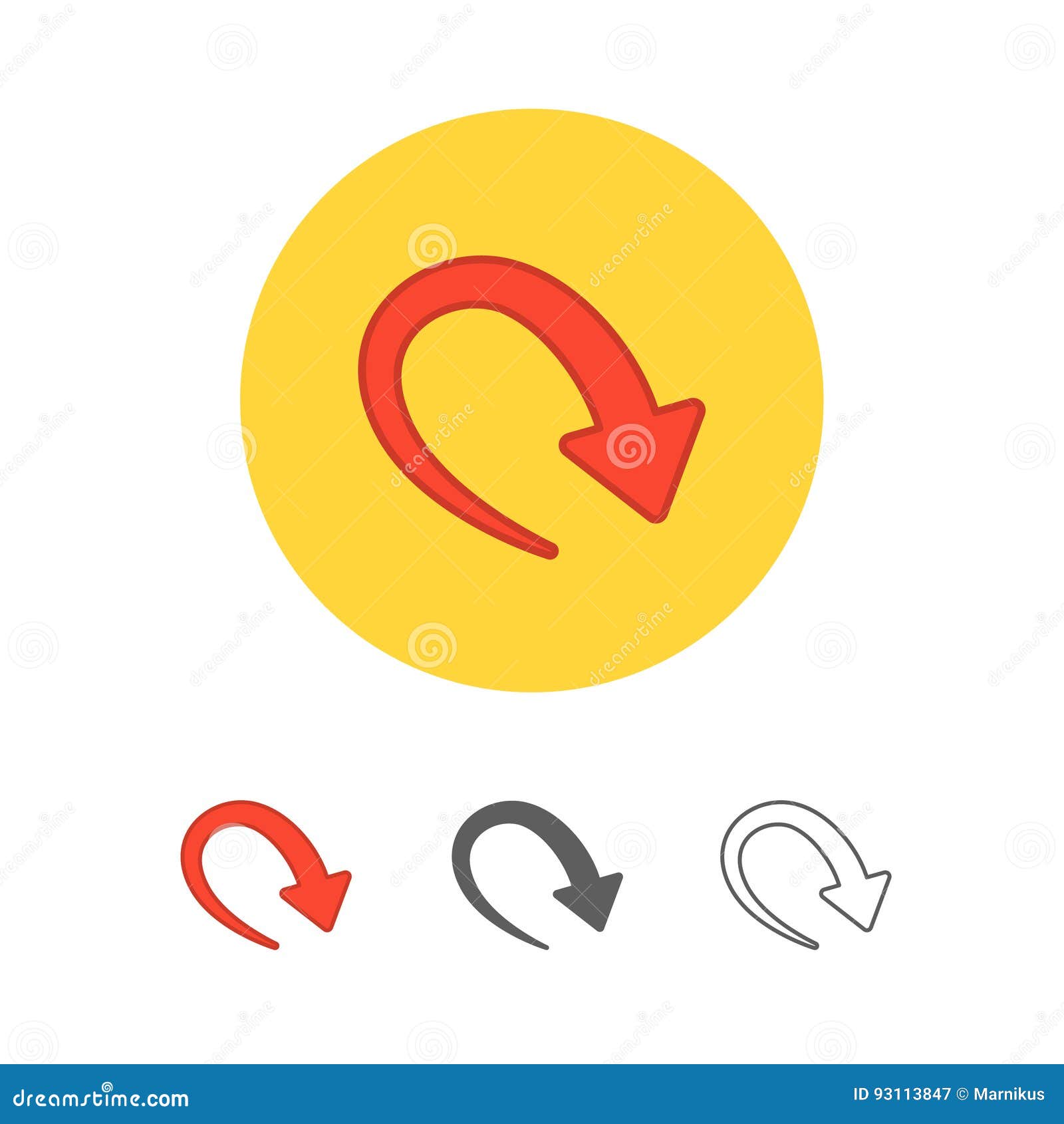 New arrow icon stock vector. Illustration of next, direction - 93113847