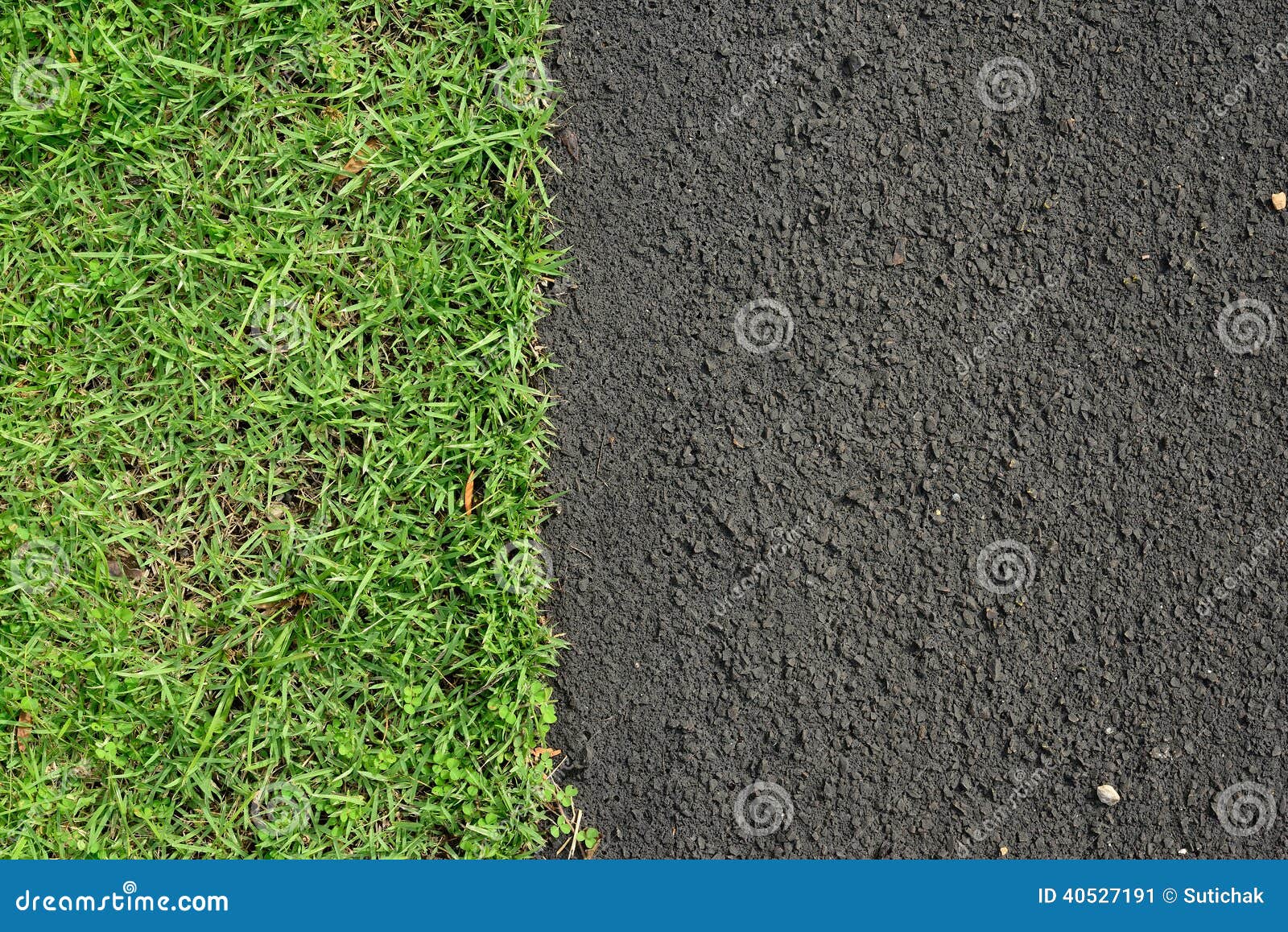 New Asphalt Road Surface and Green Grass Stock Image - Image of grass ...