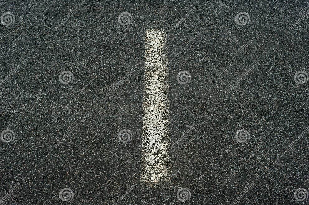 New Asphalt Texture with White Dashed Line Stock Image - Image of gray ...