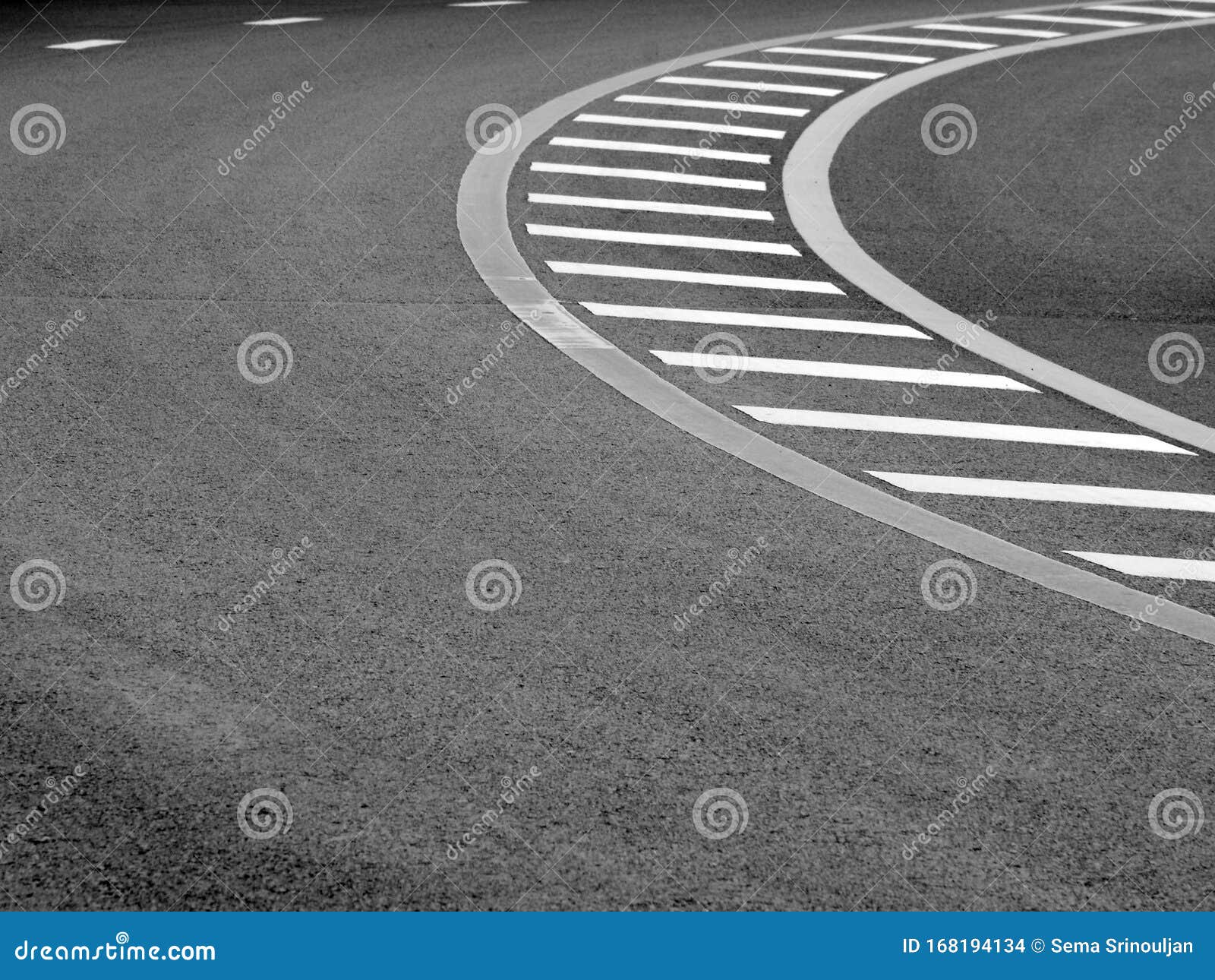 New Asphalt Texture with White Dashed Line Stock Photo - Image of ...
