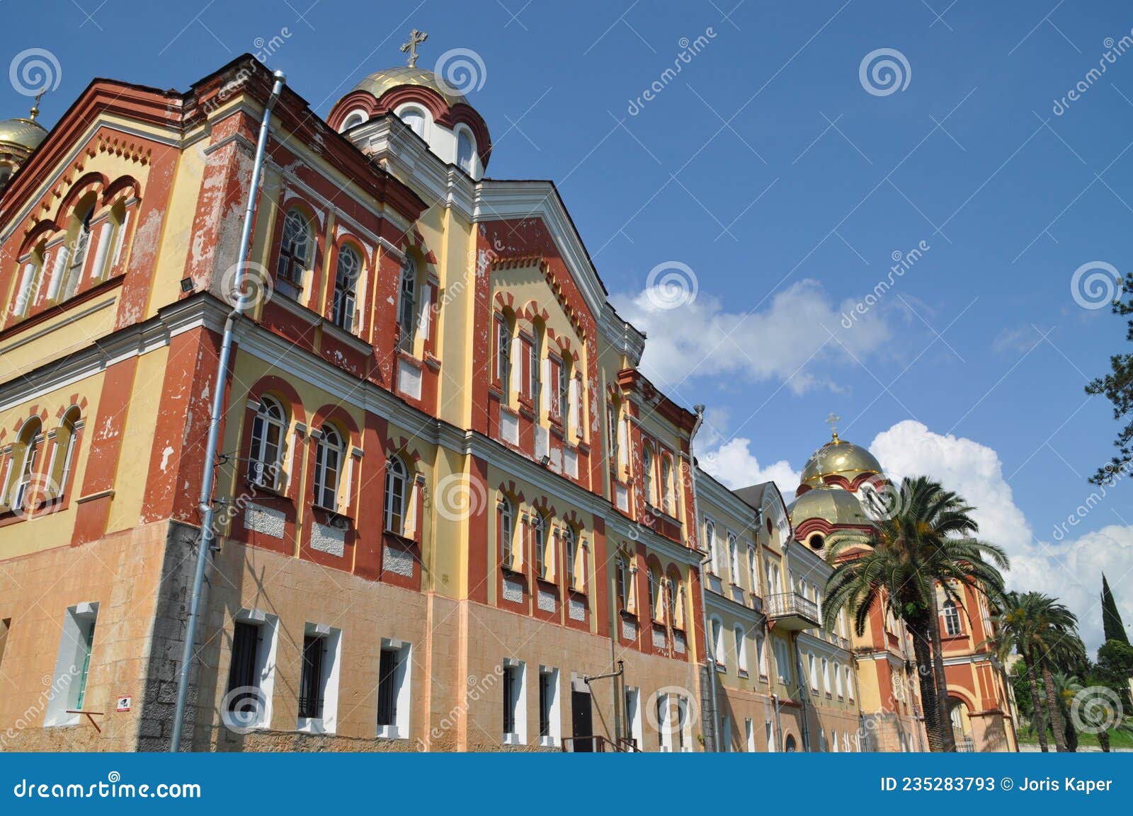 The New Athos Monastery in New Athos, Abkhazia Stock Image - Image of ...