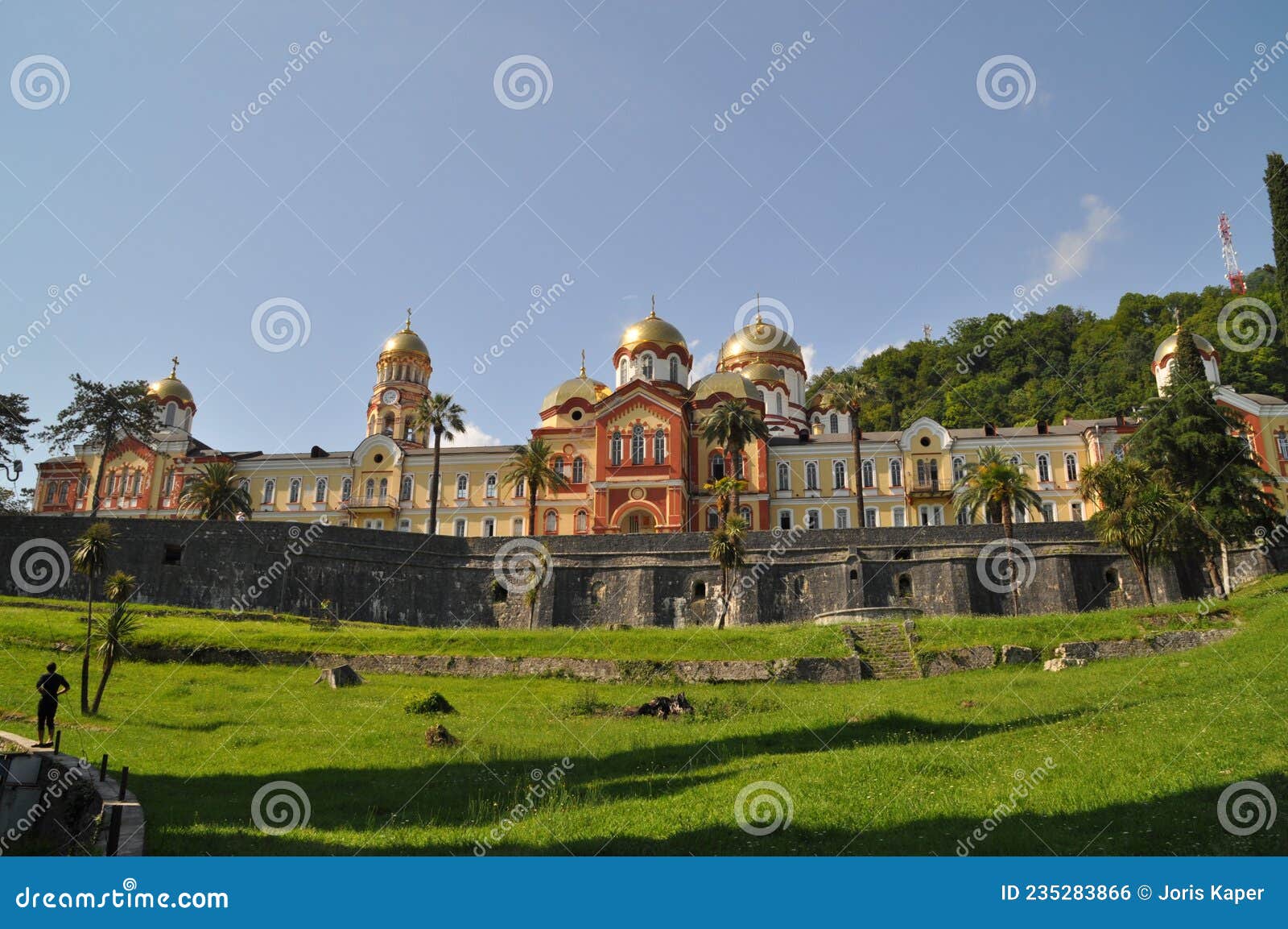The New Athos Monastery in New Athos, Abkhazia Stock Photo - Image of ...