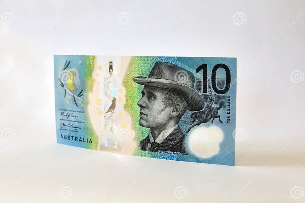 New Australian Ten Dollar Note Stock Photo - Image of currency, andrew ...