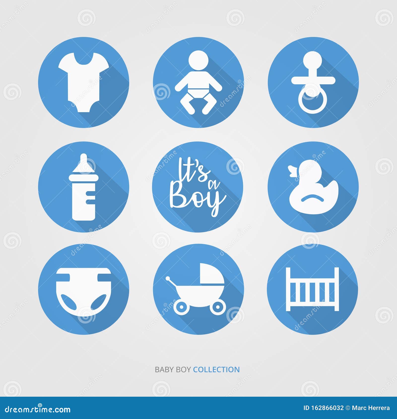 New baby boy logo set stock illustration. Illustration of infant ...