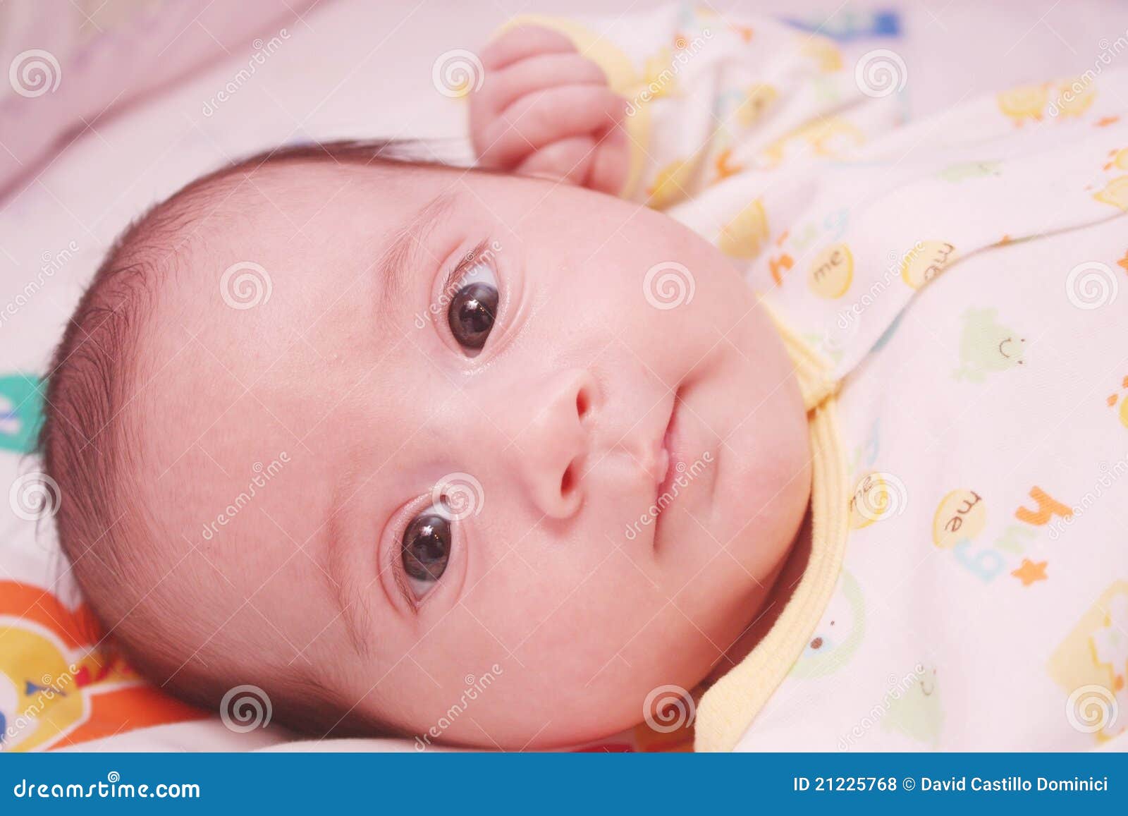 New baby looking at camera stock photo. Image of childhood - 21225768