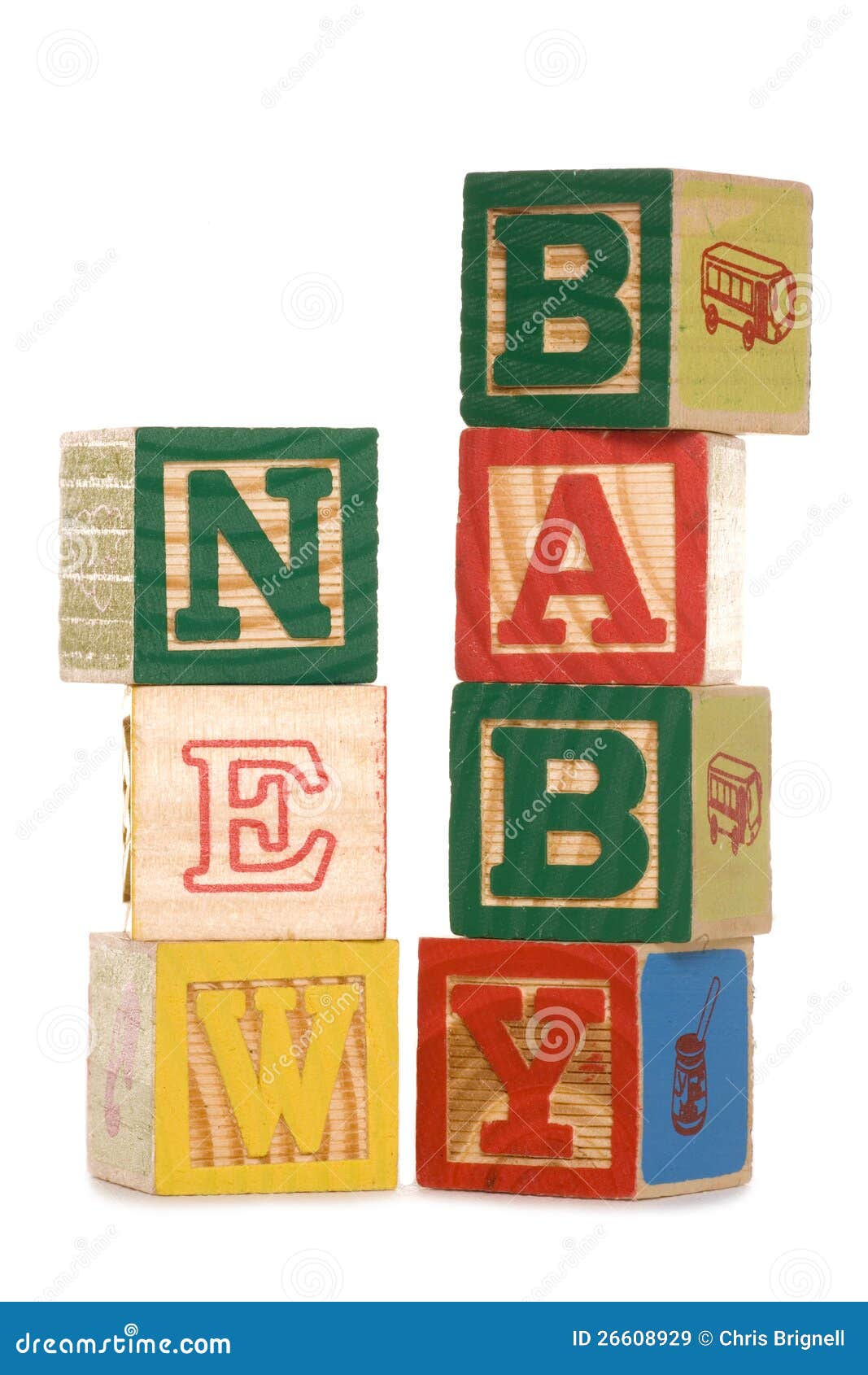 New baby wooden blocks stock image. Image of celebration - 26608929