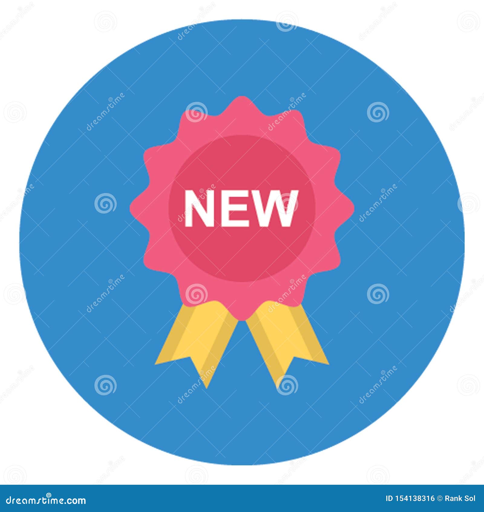 New Badge, New Feature Isolated Vector Icon Which Can Be Easily Edited ...