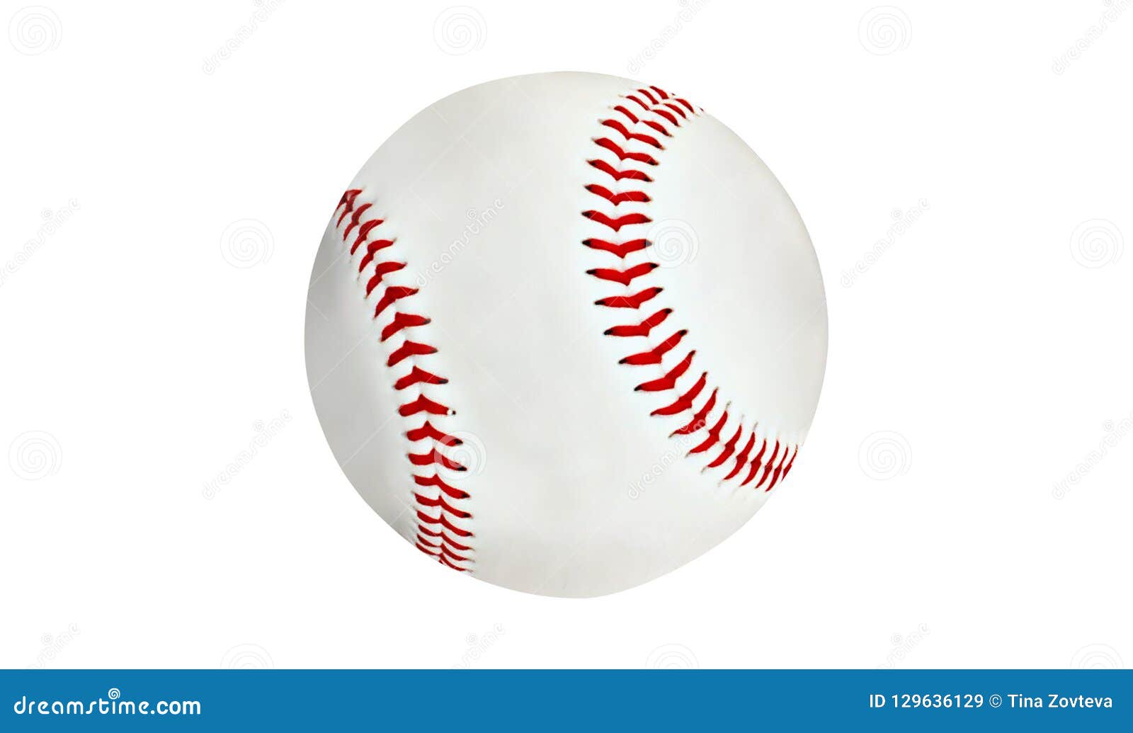 New Baseball Isolated on White Stock Image - Image of seam, colour ...