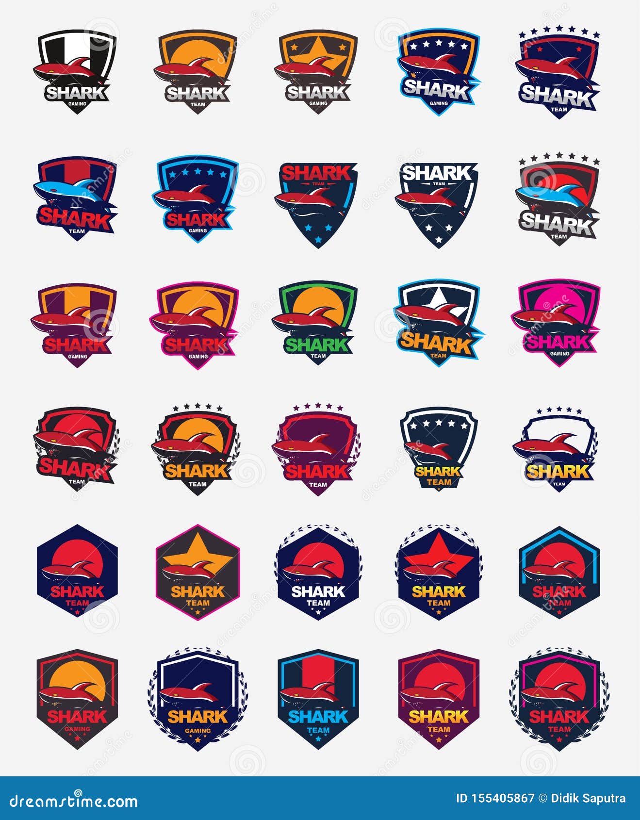 Shark Logos. Set of 30 Sharkk Logos for Your Business. Modern Logo ...