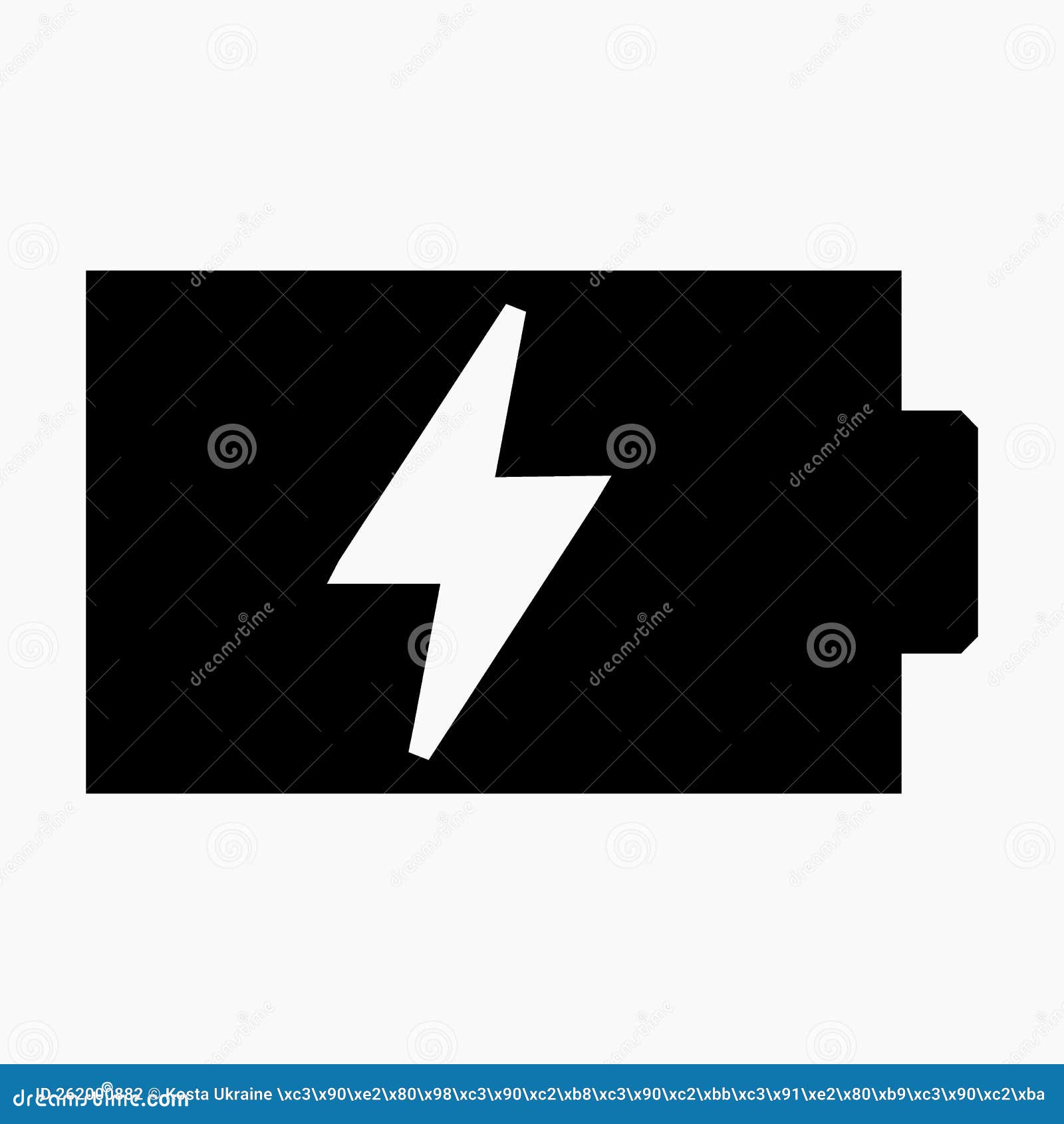 Battery Charging Icon stock vector. Illustration of level - 262000882