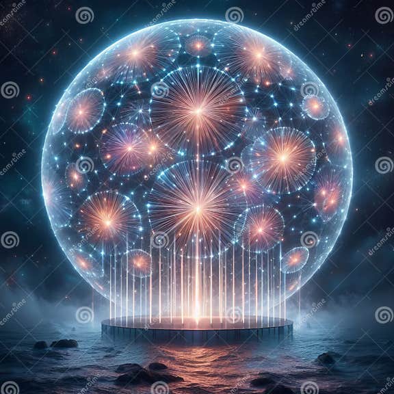 166 26. Ghost Shells_ Large, Spherical Fireworks that Stock Photo ...