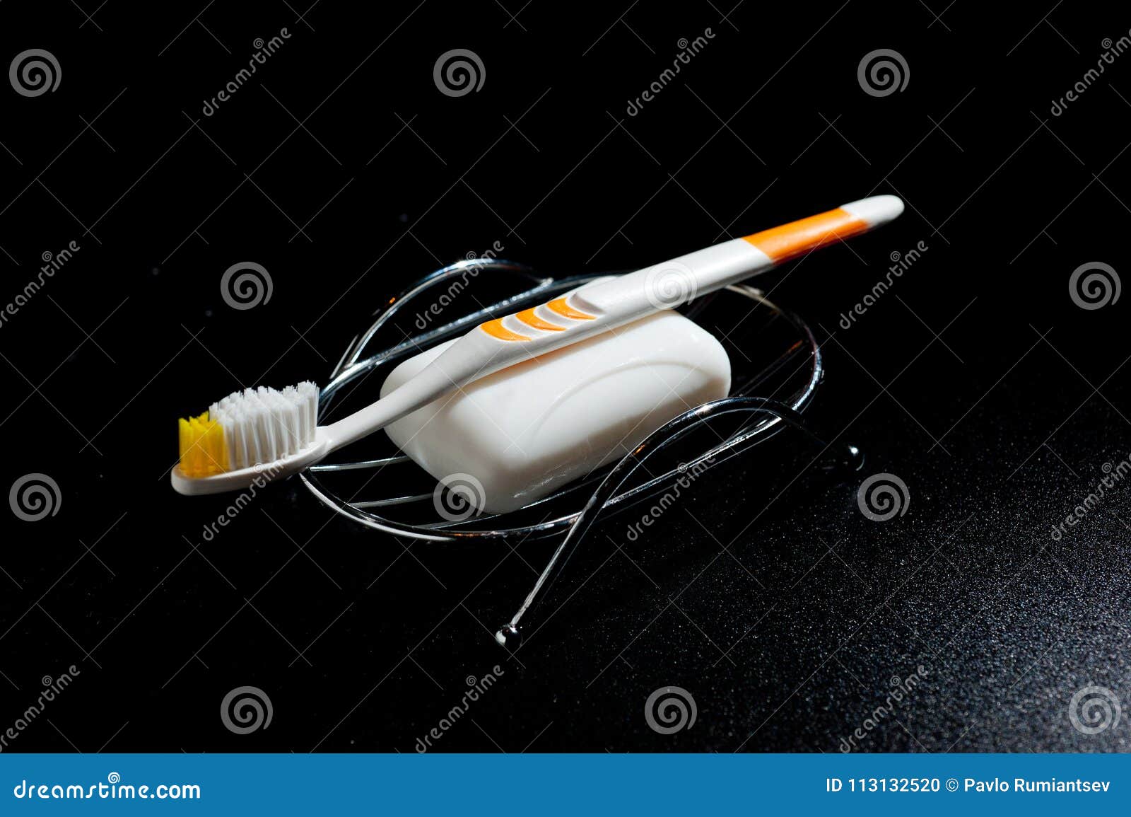 New, Beautiful Toothbrushes on a Dark Background Stock Photo - Image of ...
