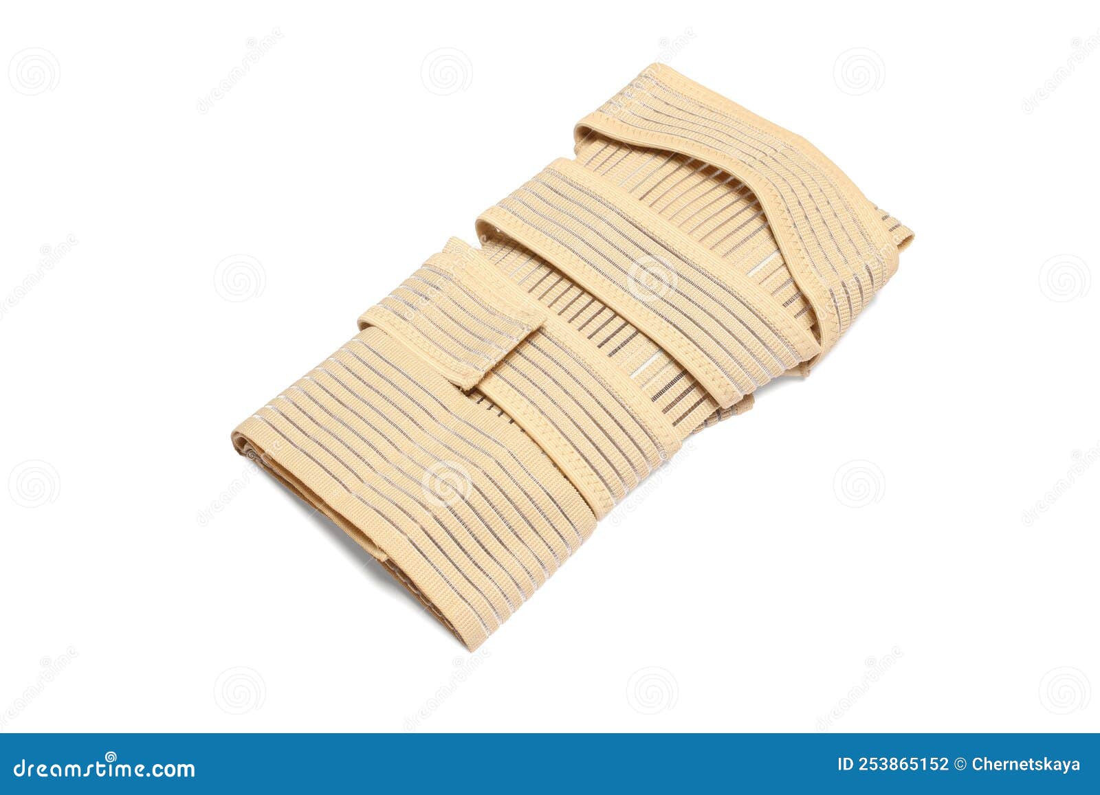 New Beige Posture Corrector Isolated on White Stock Photo - Image of ...