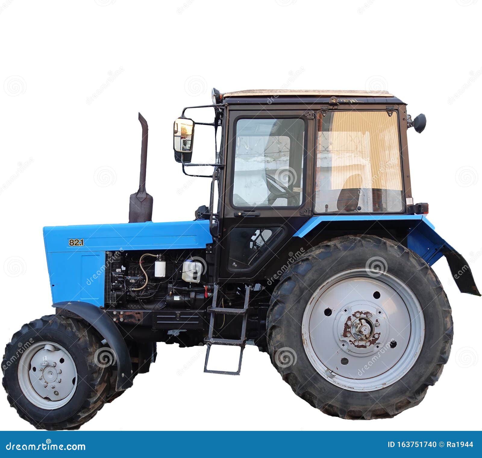 New Belarusian Tractor. Soviet Agricultural Machinery Stock Photo ...