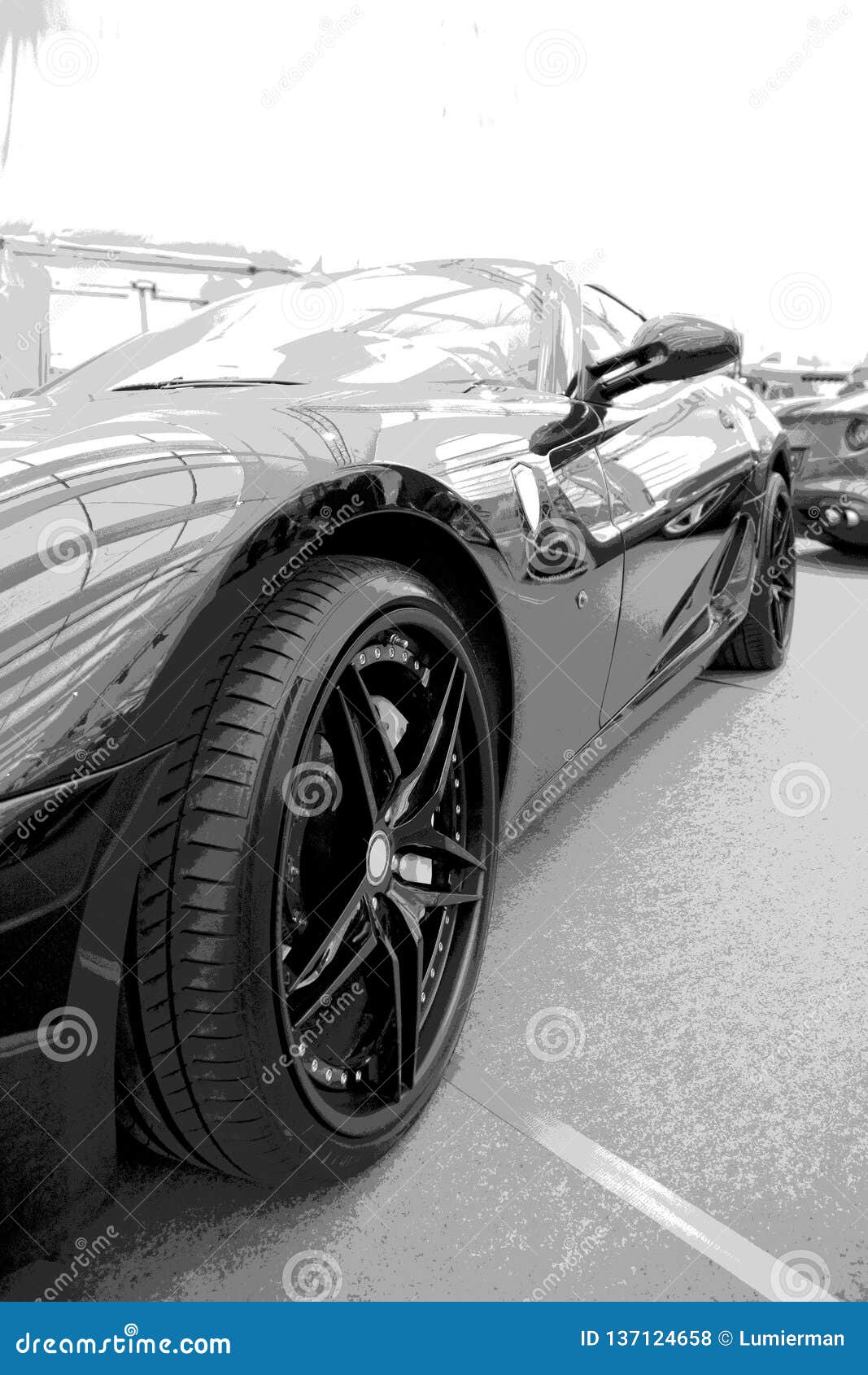 New black fast super car stock photo. Image of transportation - 137124658