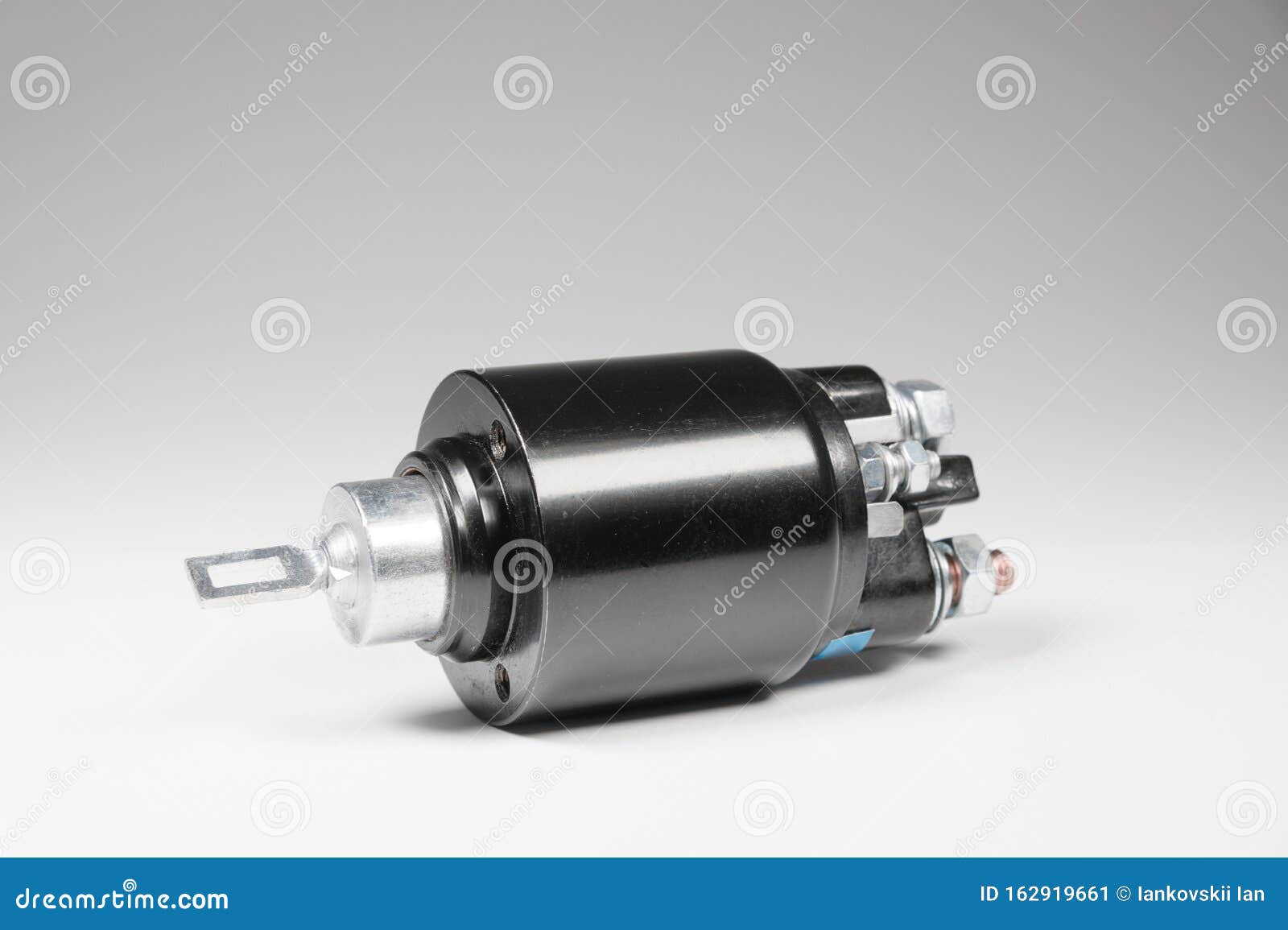 Black Solenoid Coil With Plug Socket For Control Valve, Isolated On ...