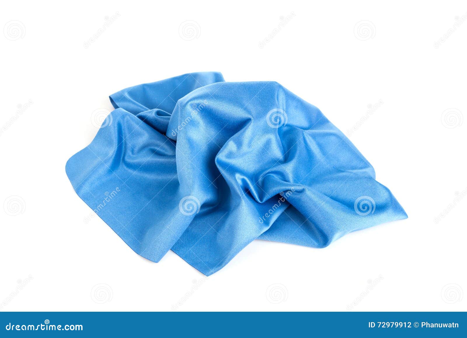 New Blue Microfiber Cloth Isolated on White Stock Photo - Image of dust ...