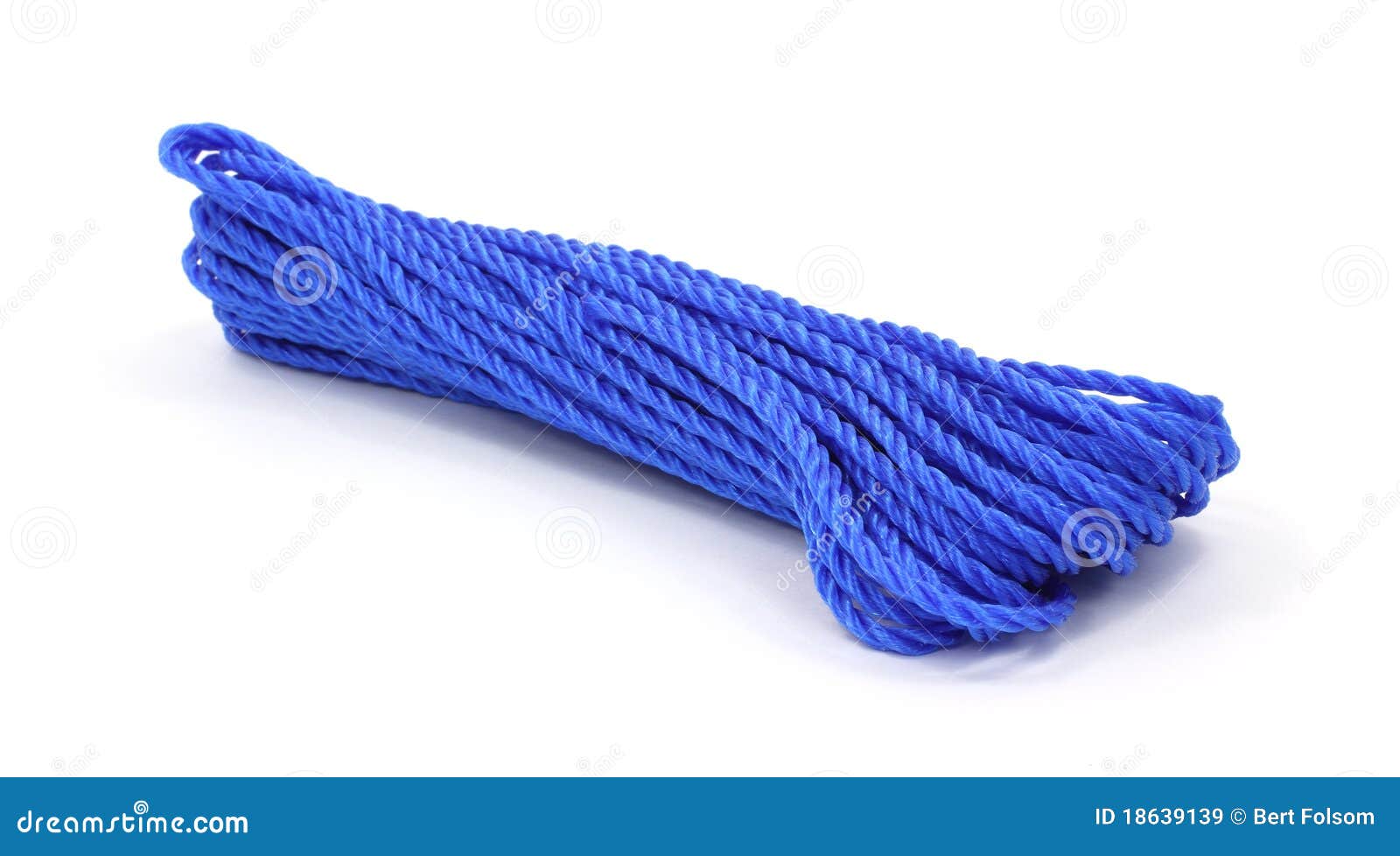 New blue rope stock image. Image of blue, rope, nylon - 18639139