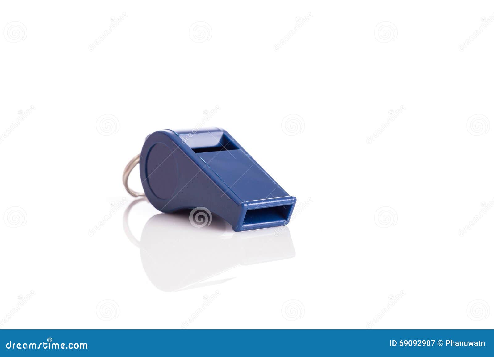 New Blue Whistle Isolated on White Background Stock Image - Image of ...
