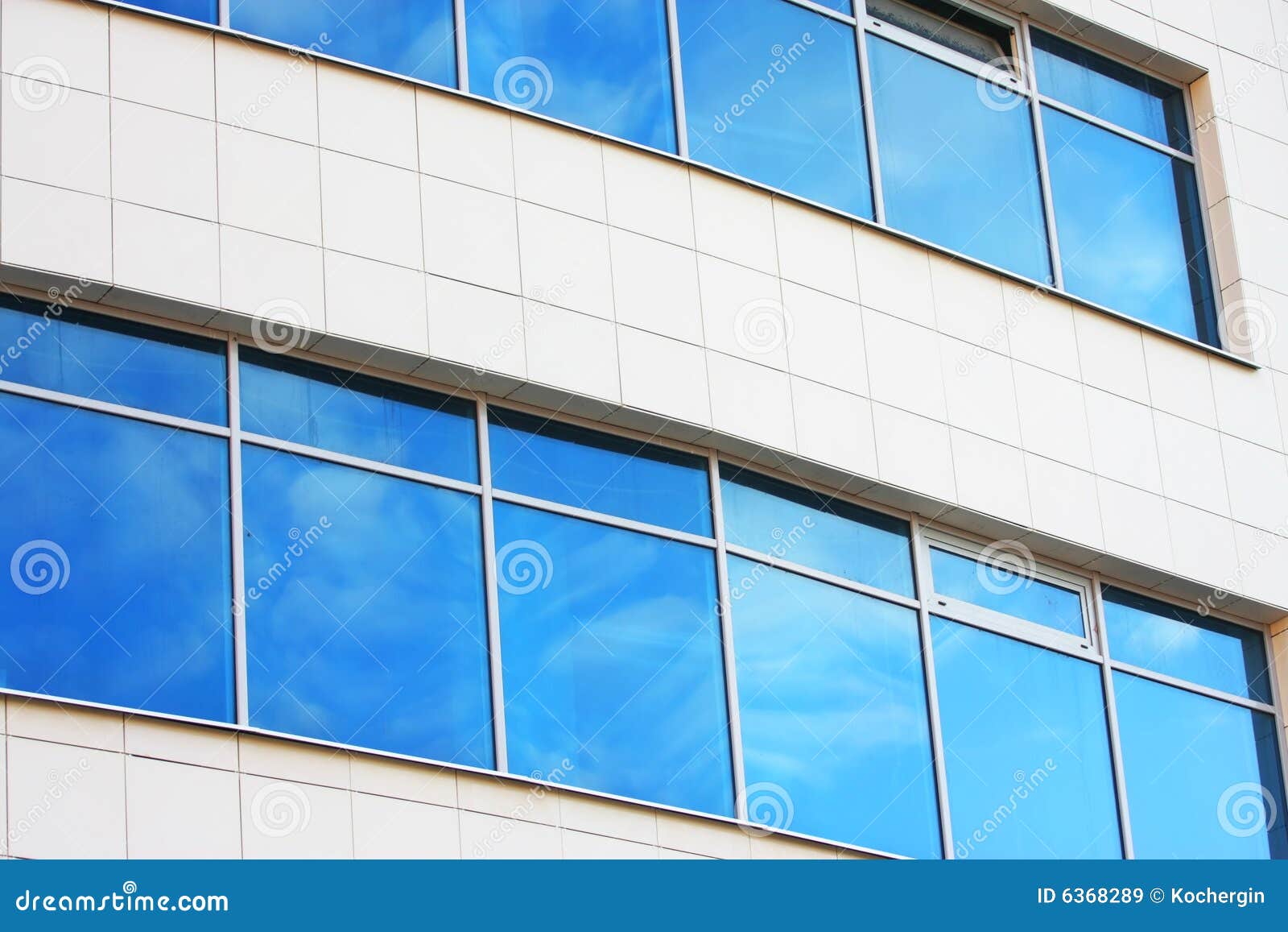New blue window stock image. Image of construction, reflection - 6368289