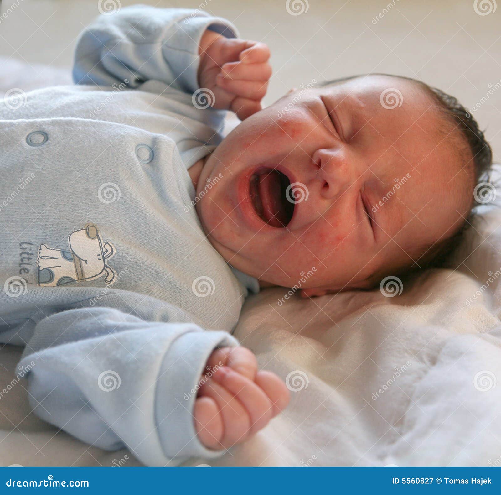 New-born baby crying stock image. Image of bambino, neonate - 5560827