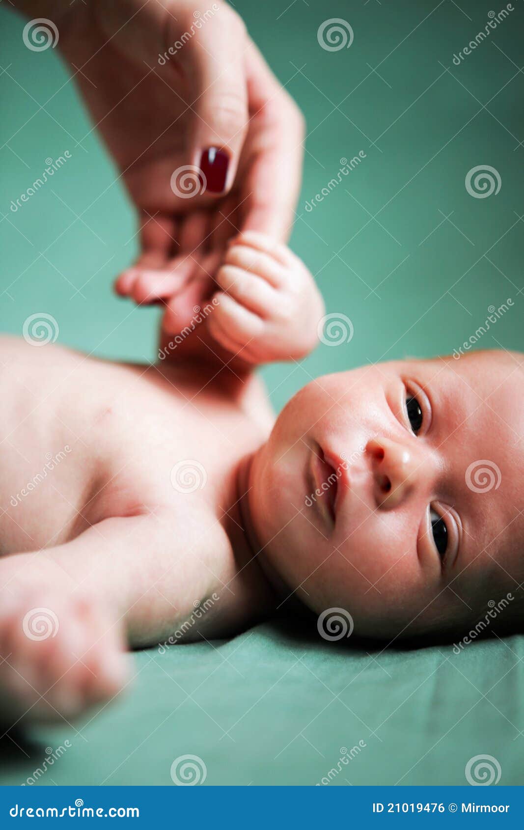 New Born Baby Resting on Mom S Hand. Stock Photo - Image of happy, care ...