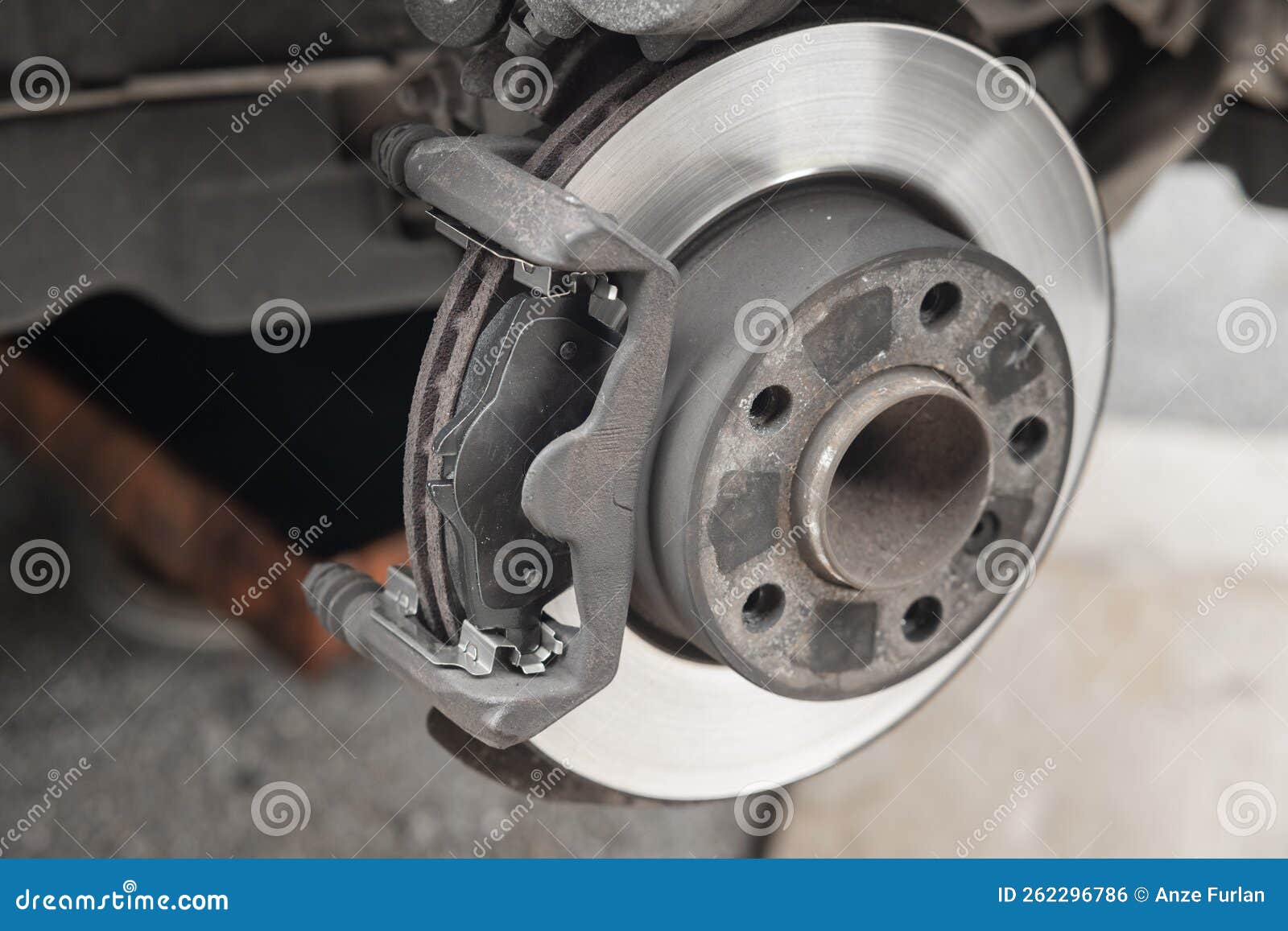 New Brake Pads or Lining Being Installed in Calipers of Modern P Stock ...