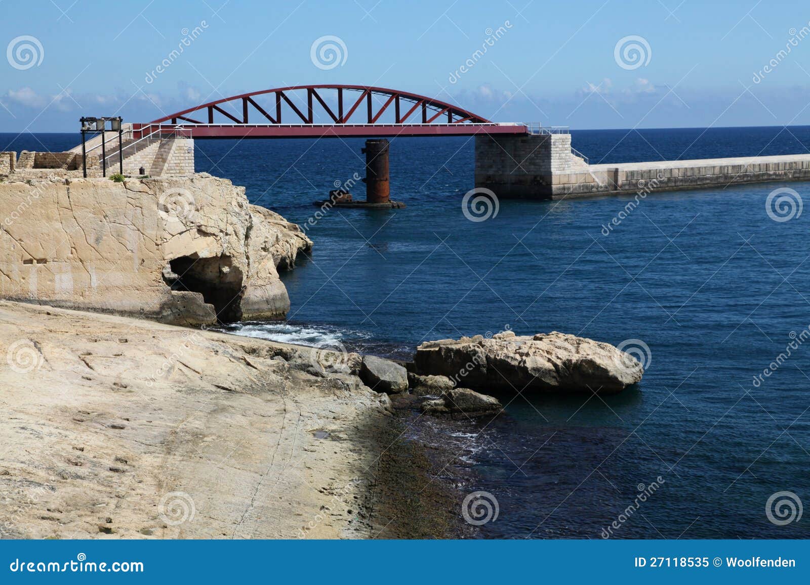 New Breakwater Bridge stock image. Image of entrance - 27118535