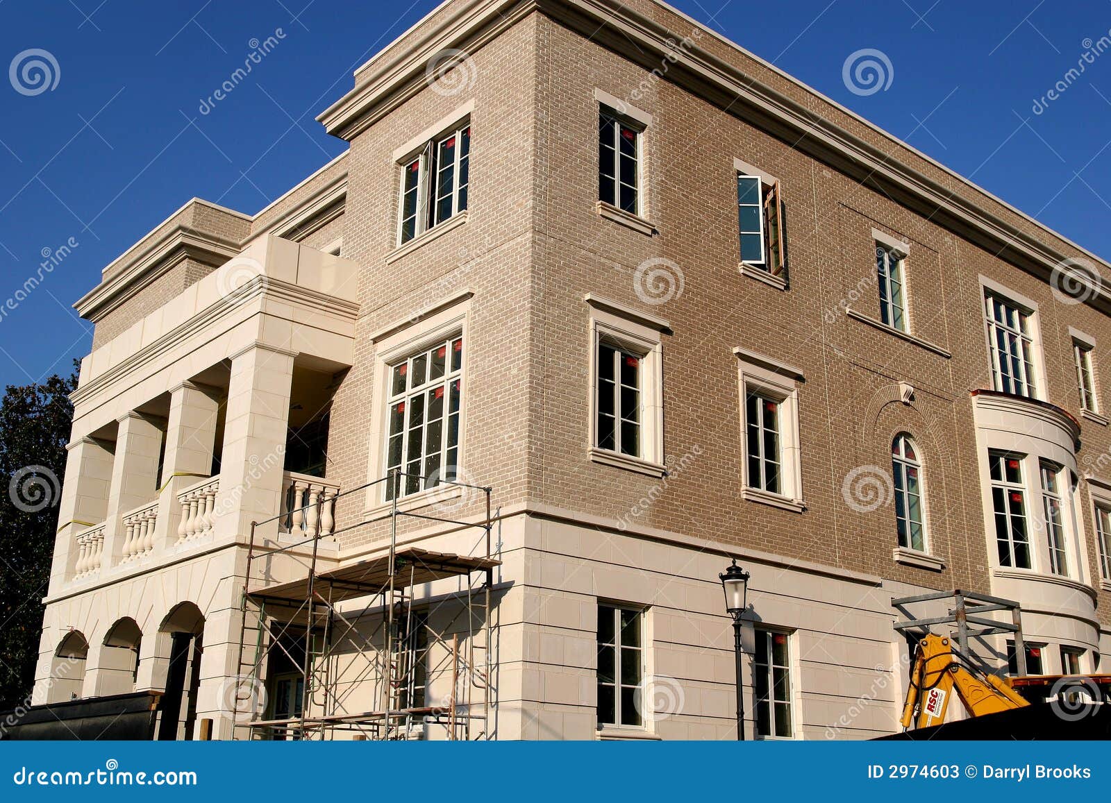 New Brick Construction stock image. Image of highrise - 2974603