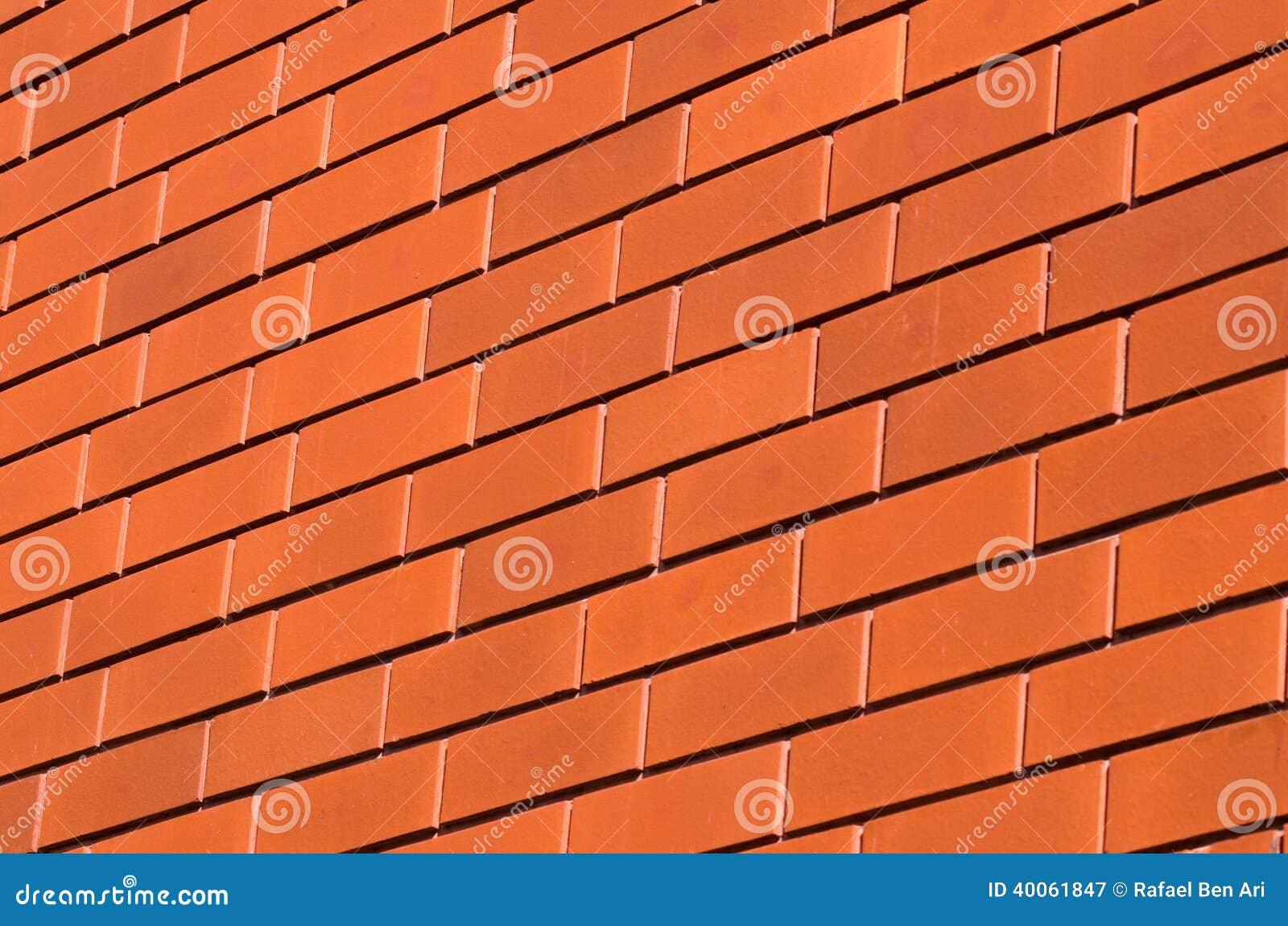 New brick wall stock image. Image of cement, material - 40061847