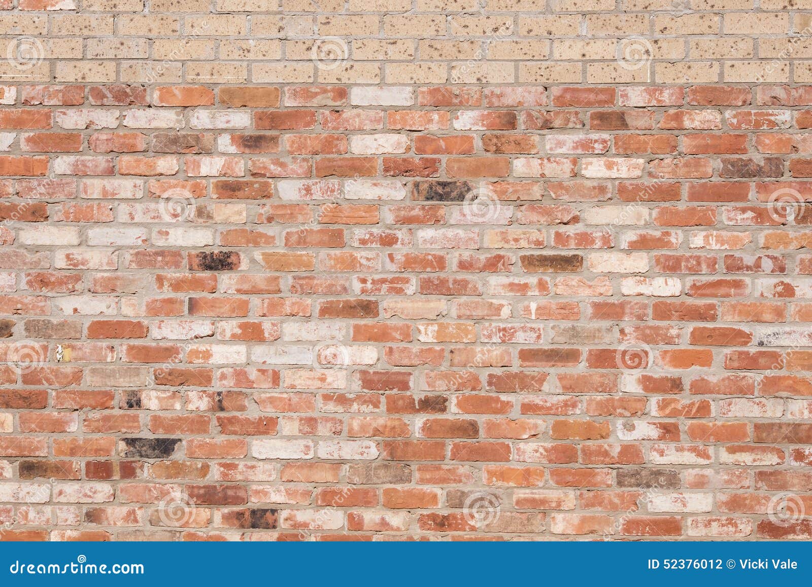 New Bricks on Old Brick Wall Stock Photo - Image of patched, morter ...