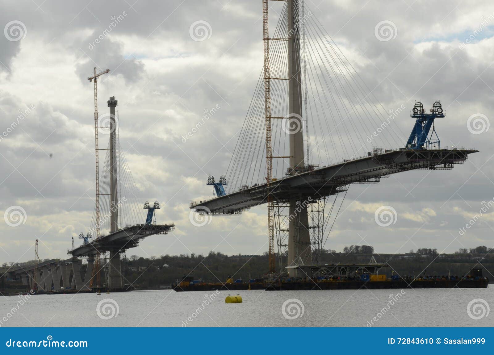New Bridge Construction stock photo. Image of bridge - 72843610